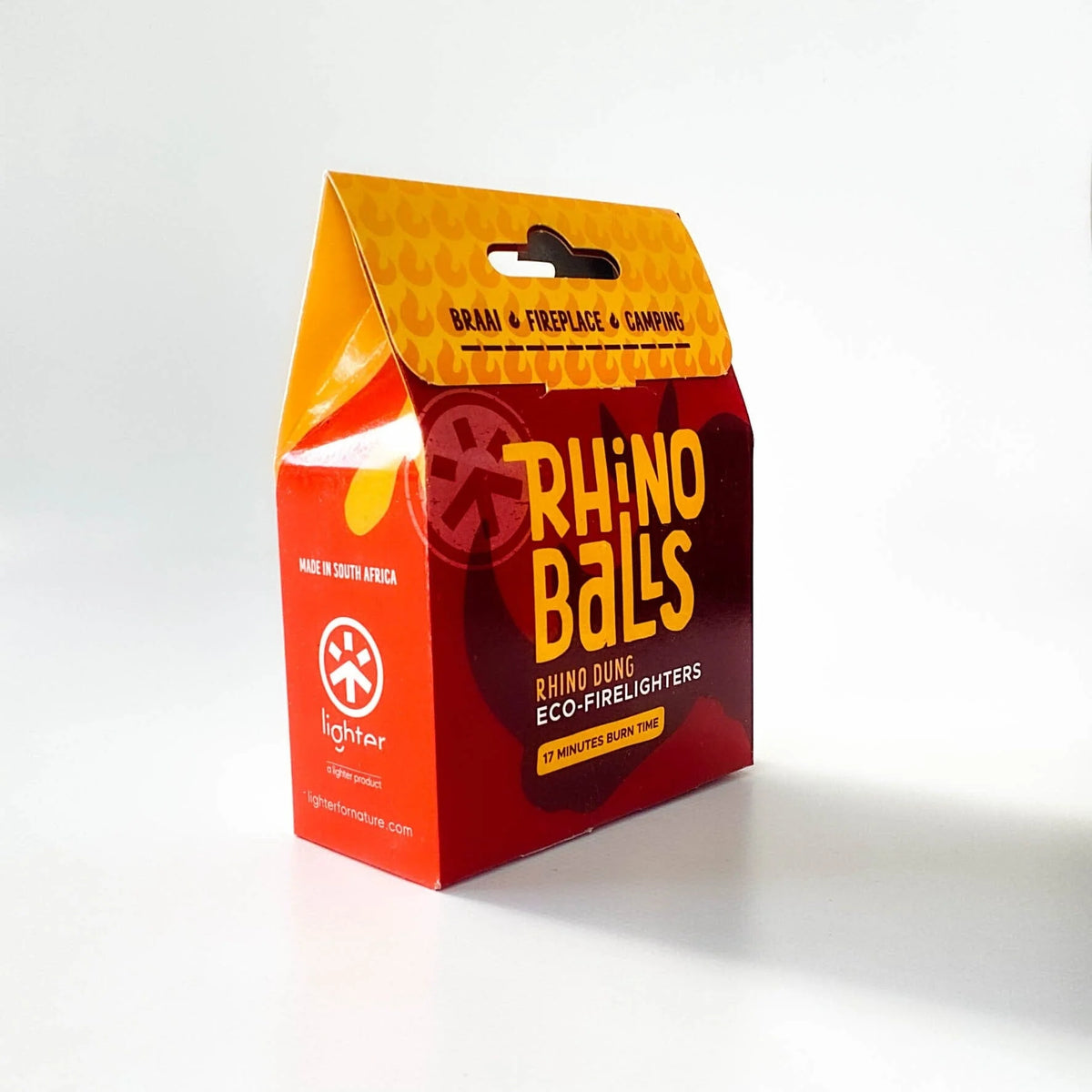 RHINO BALLS WITH RHINO DUNG ECO F/LIGHTER 8 PACKS – Hyperama - South African Shop In UAE