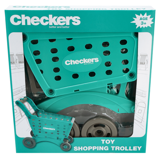 CHECKERS MINI SHOPPING TROLLEY 450X445MM – Hyperama - South African ...
