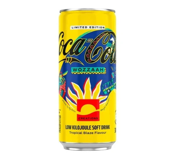 COKE CAN COCA COLA LTD ED WOZZAAH TROP FLAV 300ML – Hyperama - South ...