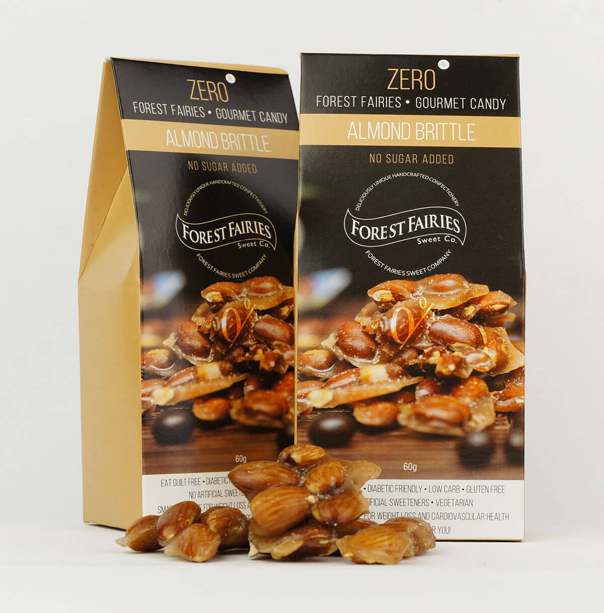 FOREST FAIRIES ALMOND BRITTLE 60G SUGAR FREE – Hyperama - South African ...