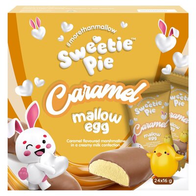 SWEETIE PIE CARAMEL MALLOW EGGS 24s 16g – Hyperama - South African Shop ...