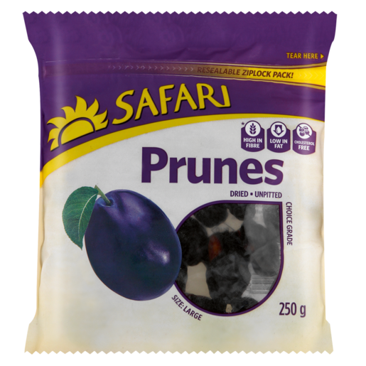 SAFARI CHOICE PRUNES 250G – Hyperama - South African Shop In UAE