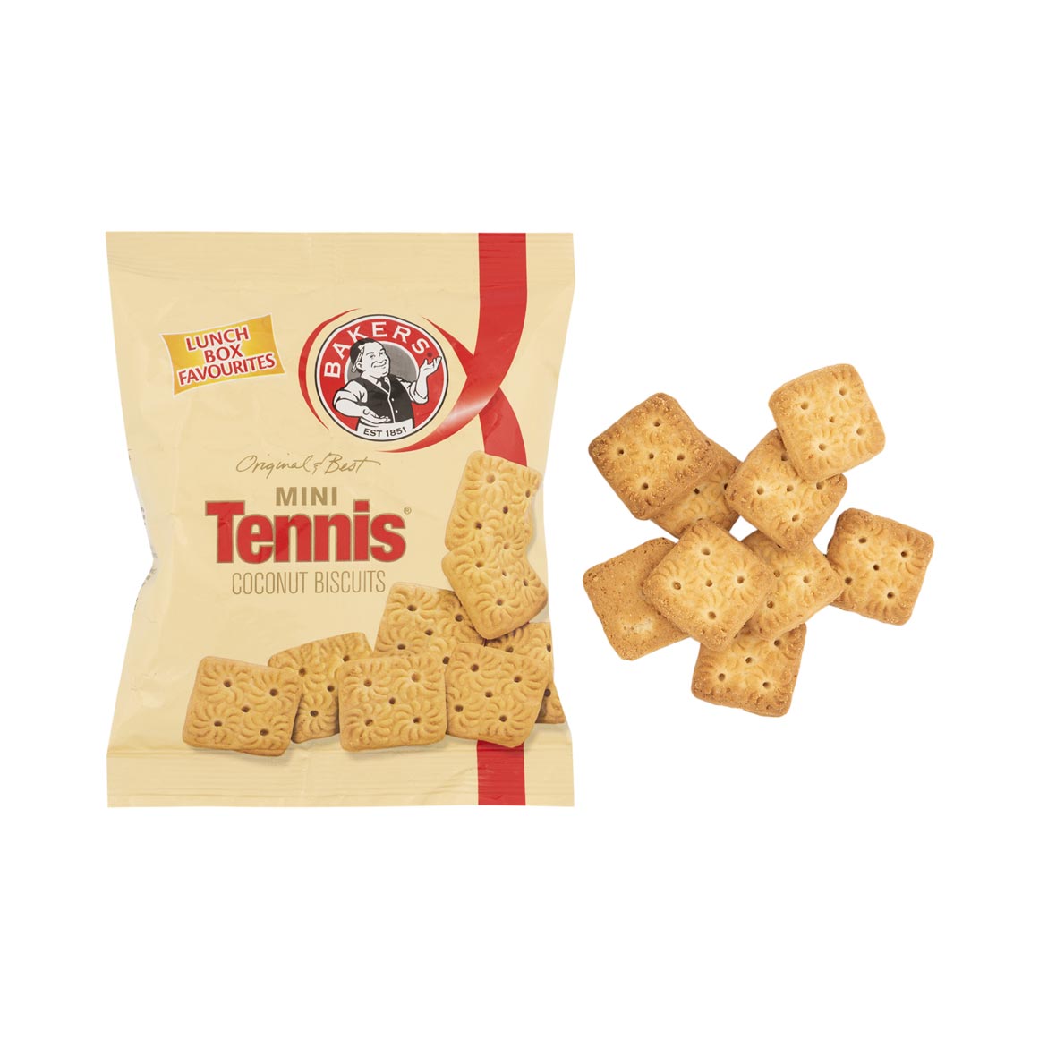 BAKERS MINI TENNIS COCONUT BISCUITS 40G – Hyperama - South African Shop ...