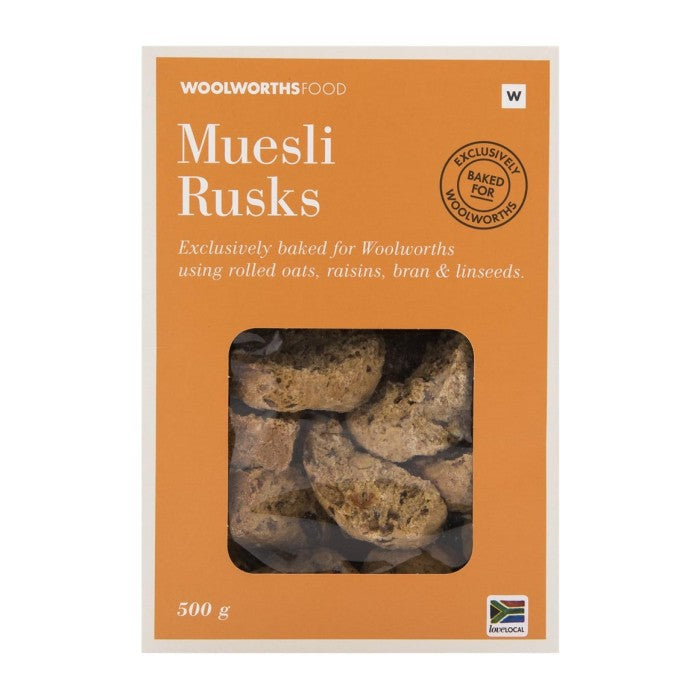 WOOLWORTHS MUESLI RUSK 500G – Hyperama - South African Shop In UAE