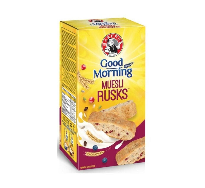 BAKERS GOOD MORNING MUESLI RUSKS 450G – Hyperama - South African Shop ...