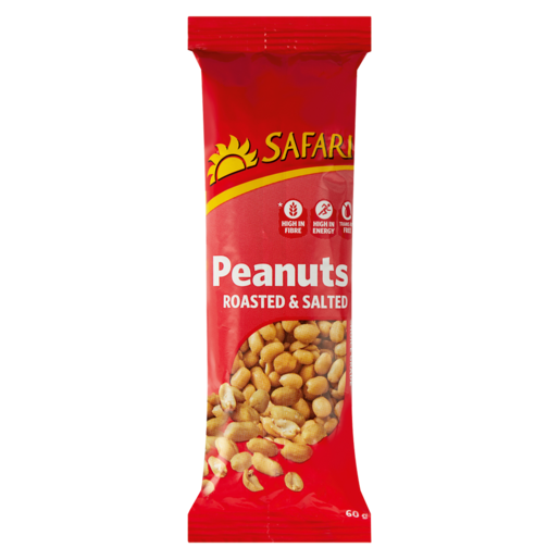 SAFARI PEANUTS ROASTED & SALTED 60G – Hyperama - South African Shop In UAE
